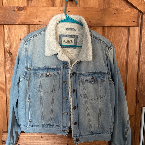 Jackets & Coats | Ashley Vibtage Charge Fluffy Denim Jacket | Poshmark